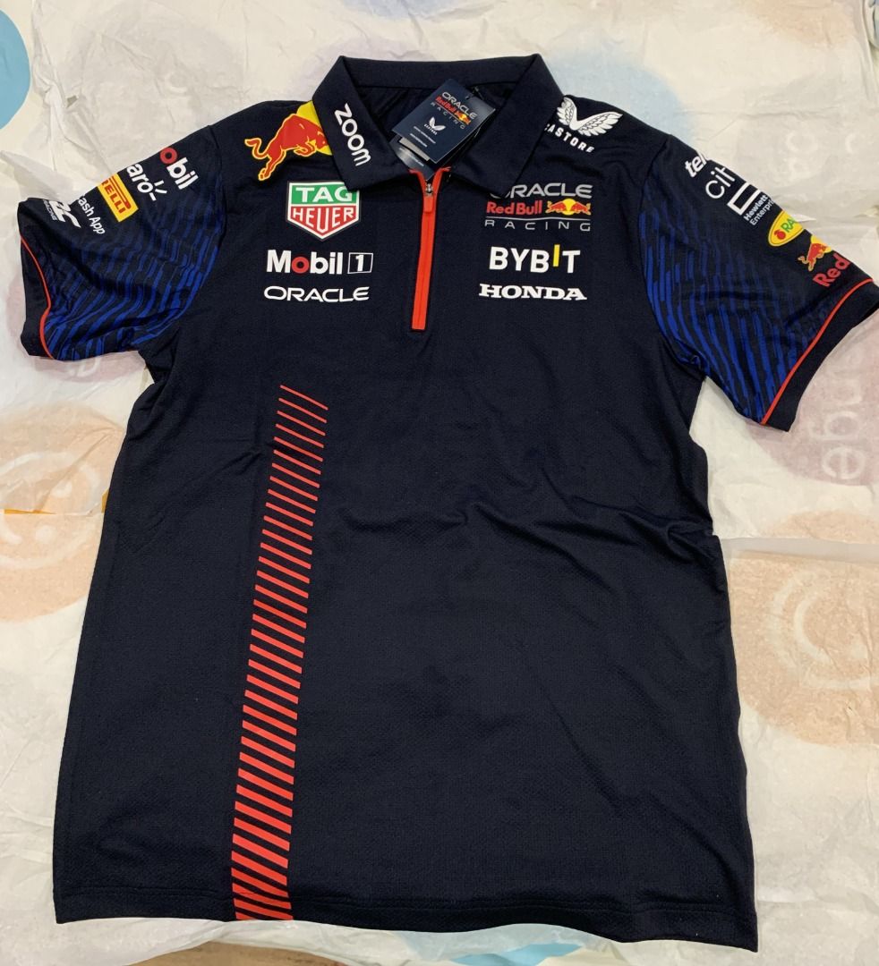 Red Bull Racing F1 Polo Shirt (Castore; Size M), Men's Fashion, Tops ...