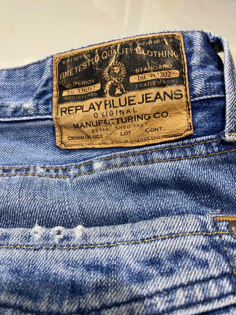 Replay Blue Jeans Jimi 33, Men's Fashion, Bottoms, Jeans on Carousell