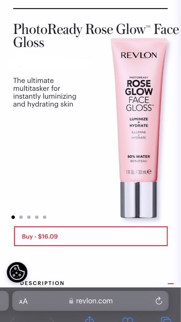 Revlon Rose Glow Face Gloss Illuminator Luminate Hydrate Face Mist ...