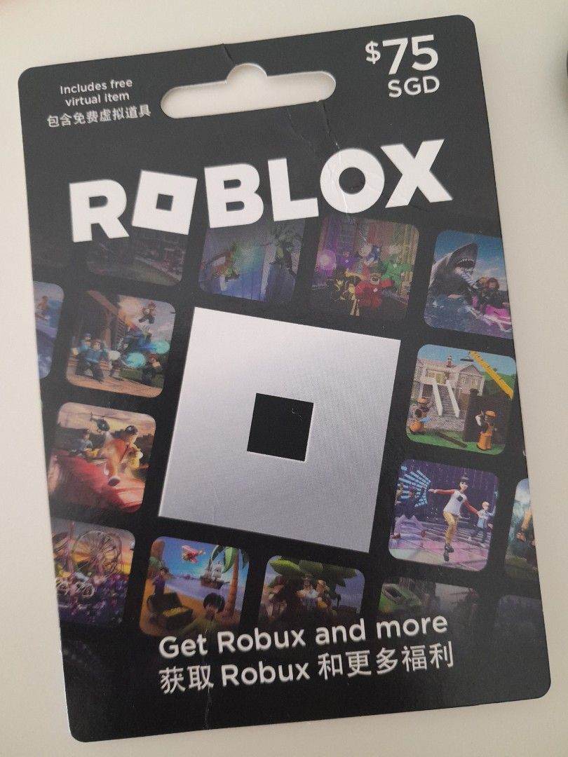 Roblox Giftcard $75 4,500 robux I think, Video Gaming, Gaming ...