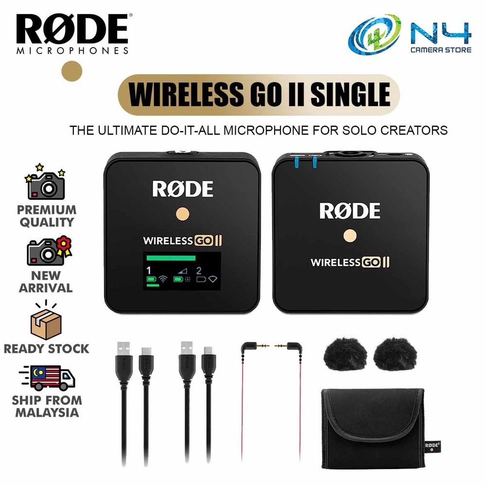 Rode RODE Wireless GO II Single, Audio, Microphones on Carousell