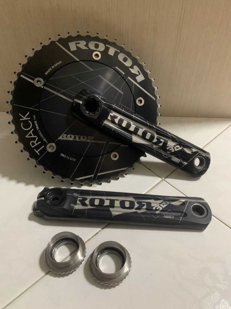 rotor aero 3d24 track crankset, Sports Equipment, Bicycles & Parts ...