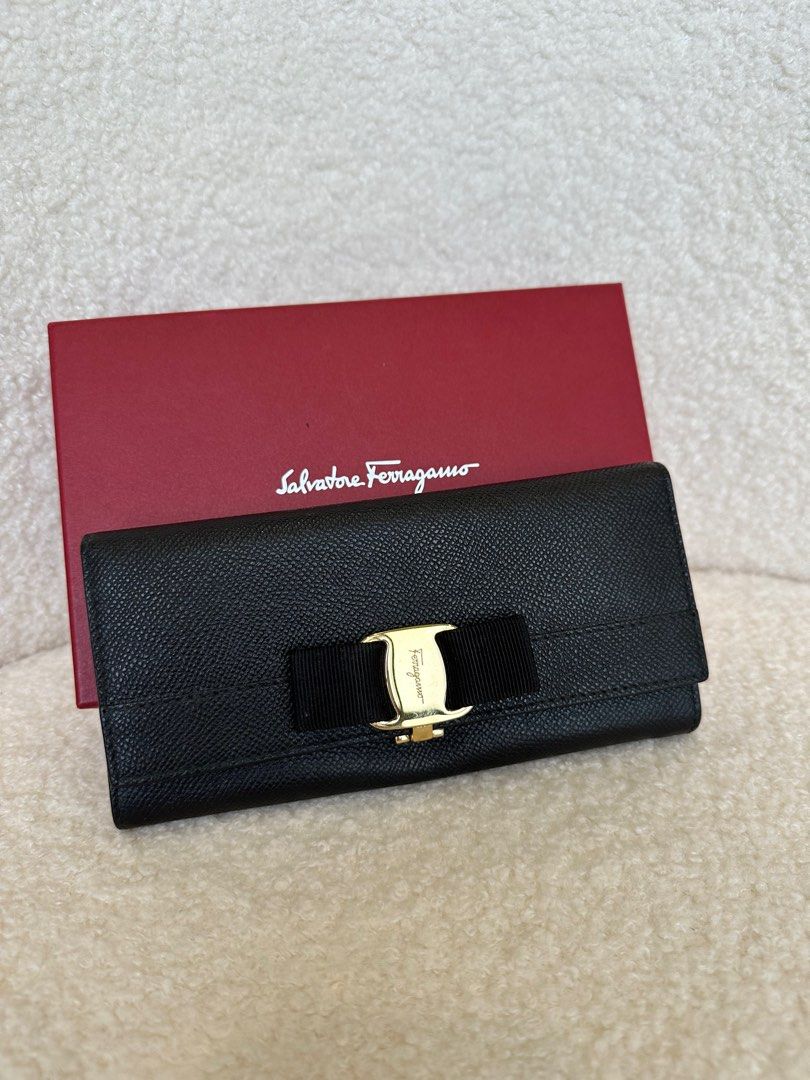 Salvatore Ferragamo Long Wallet, Luxury, Bags & Wallets on Carousell