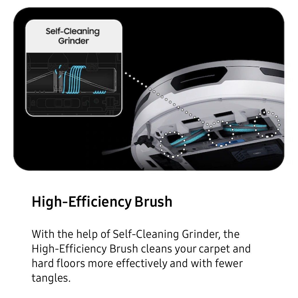 Samsung Bespoke Jet Bot+ Robot Vacuum 60W with Clean Station (Misty ...