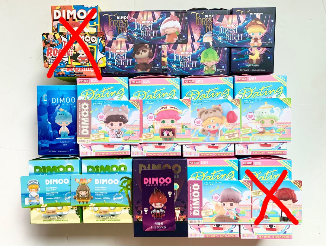 (SEE DESCRIPTION) BNIF Popmart Dimoo Dating / Forest Night Blind Box ...