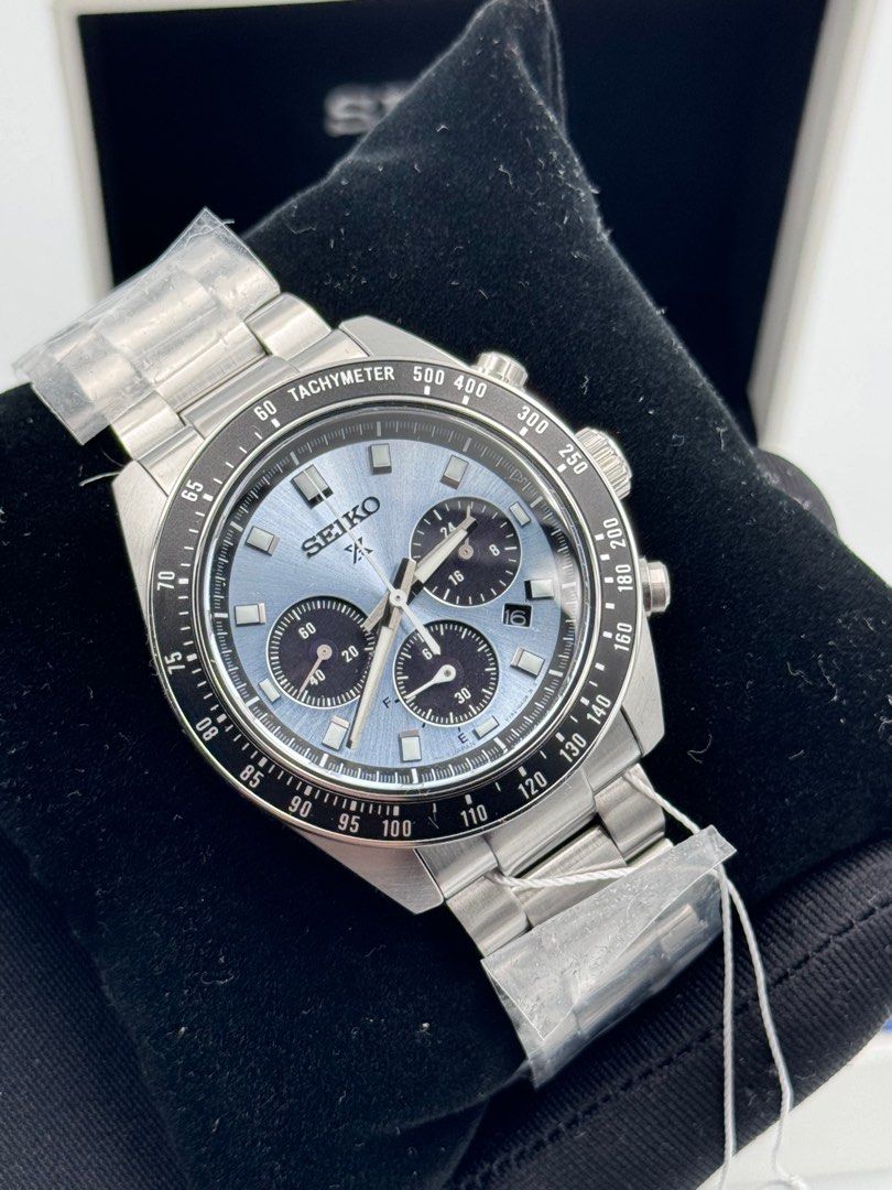Seiko Prospex Speedtimer Solar Chronograph Ice Blue SBDL109 SSC935 ...