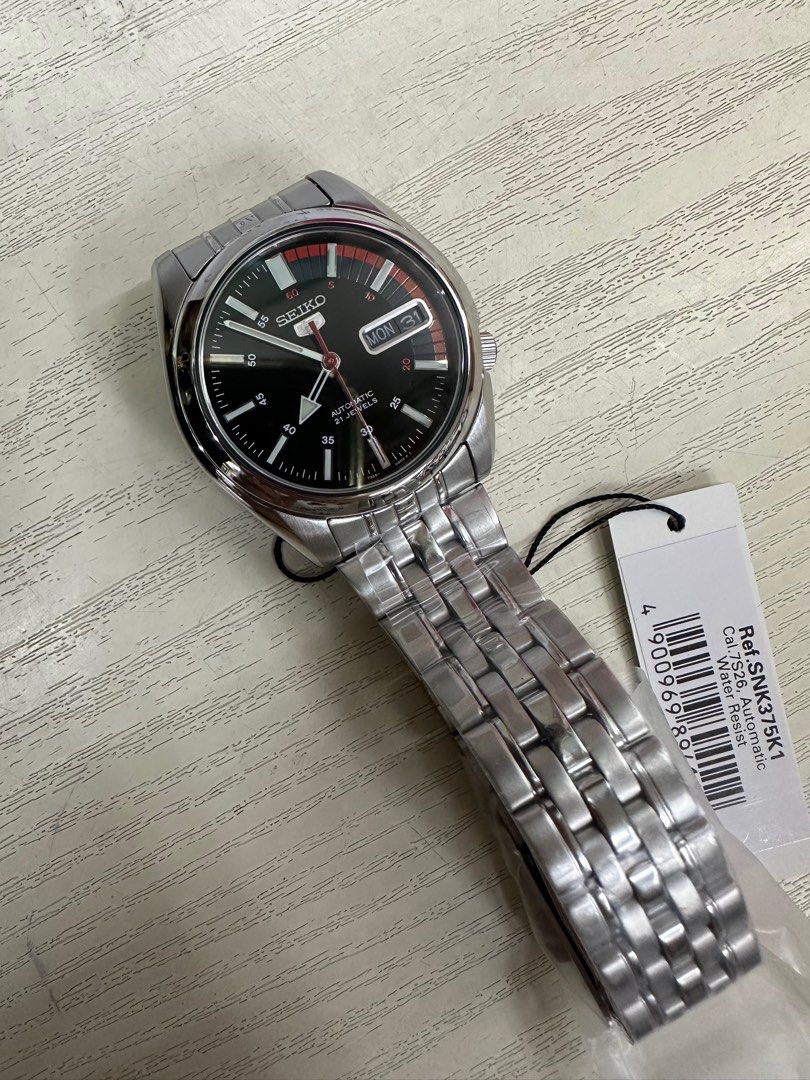 Seiko Speedracer SNK375 SNK375K1, Men's Fashion, Watches & Accessories ...
