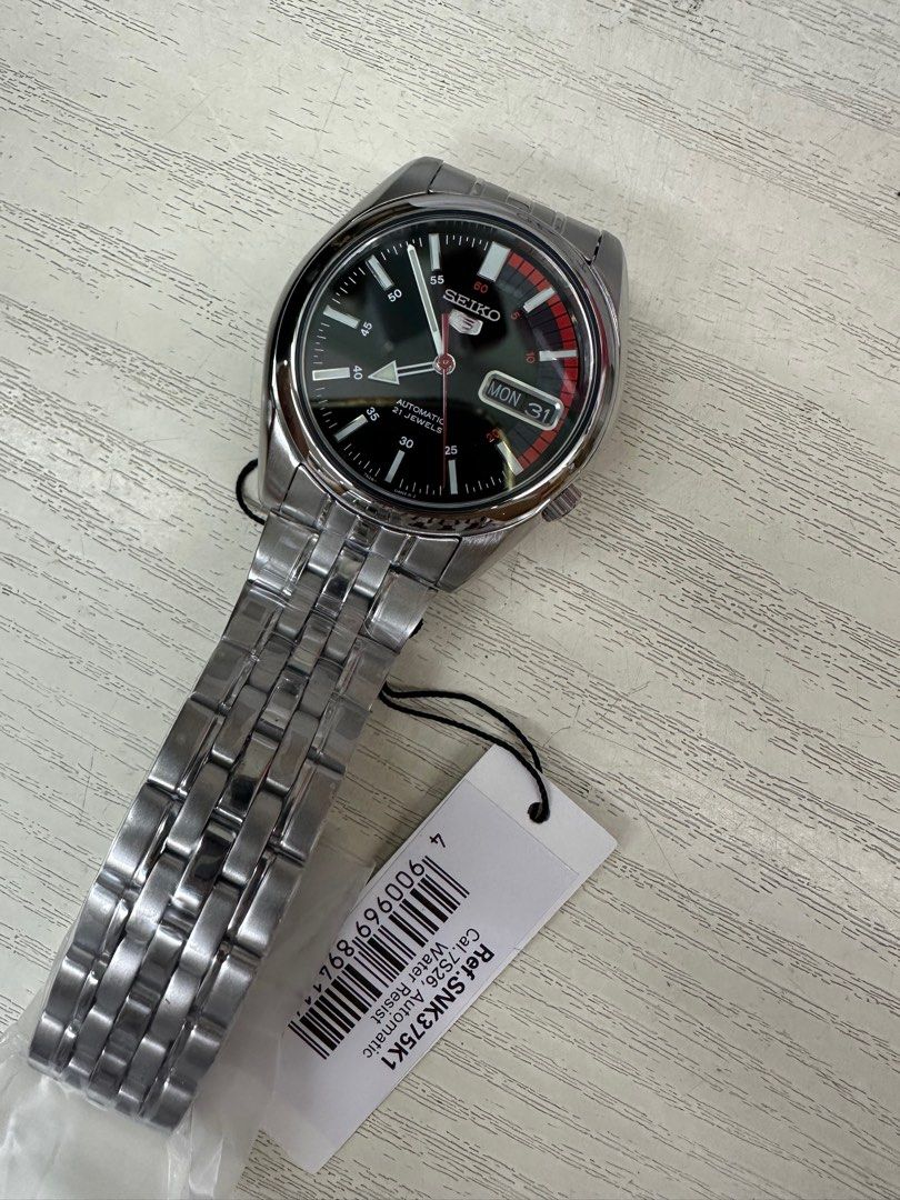 Seiko Speedracer SNK375 SNK375K1, Men's Fashion, Watches & Accessories ...