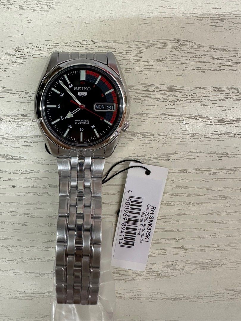 Seiko Speedracer SNK375 SNK375K1, Men's Fashion, Watches & Accessories ...