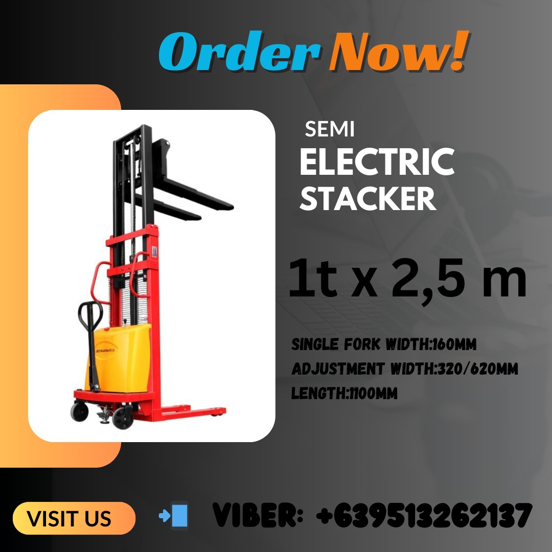 Semi Electric Stacker 1t x 2,5 m, Commercial & Industrial, Industrial ...