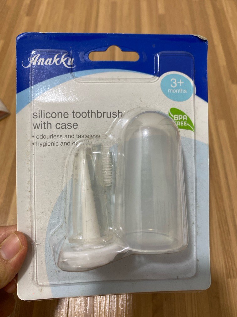 Silicone baby toothbrush, Babies & Kids, Nursing & Feeding, Soothers ...