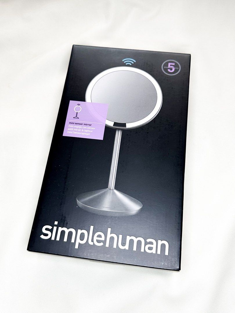 Simplehuman Mini Sensor Mirror (10x sensor mirror fold), Beauty ...