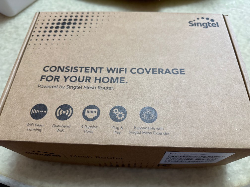 Singtel Mesh Router, Computers & Tech, Parts & Accessories, Networking ...