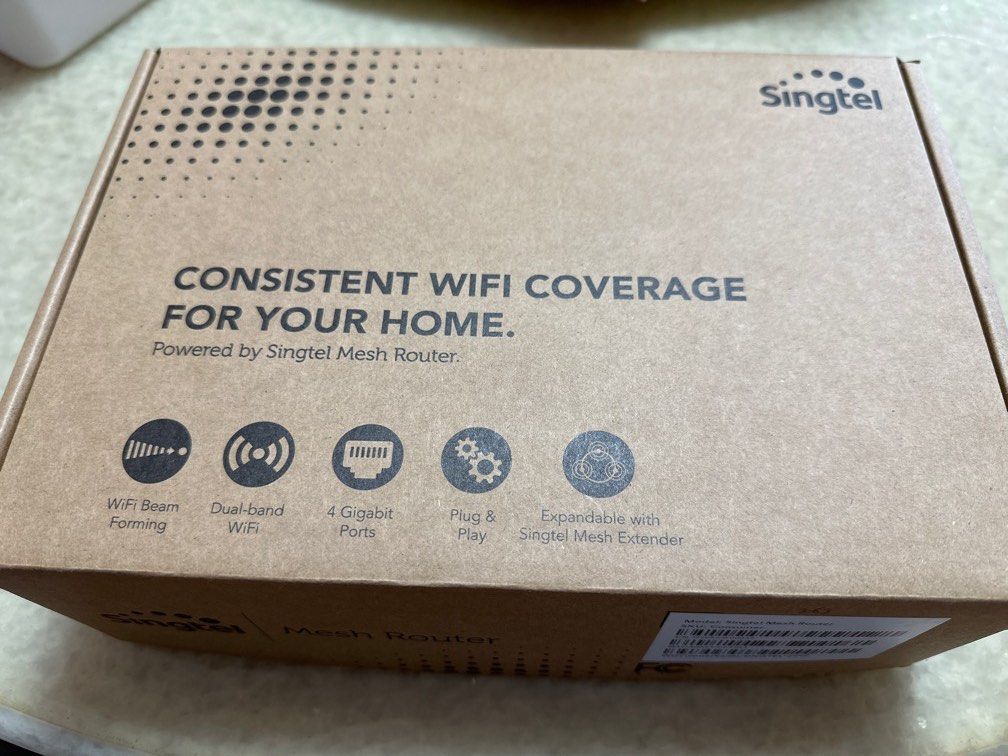Singtel Mesh Router, Computers & Tech, Parts & Accessories, Networking ...