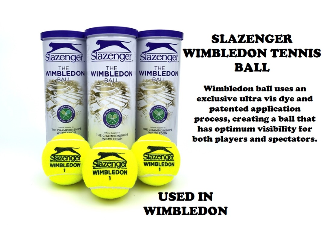 Slazenger Wimbledon Tennis Ball, Sports Equipment, Sports & Games ...