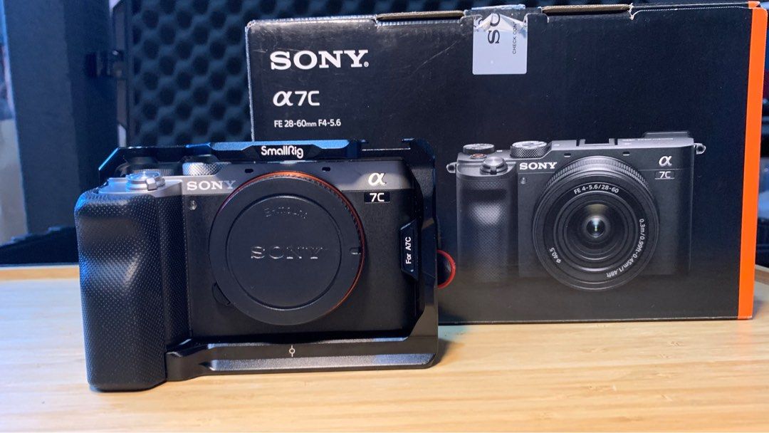Sony A7C with Small Rig Cage, Photography, Cameras on Carousell
