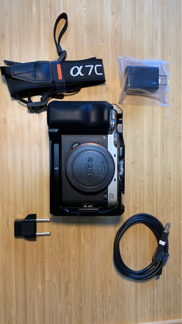 Sony A7C with Small Rig Cage, Photography, Cameras on Carousell