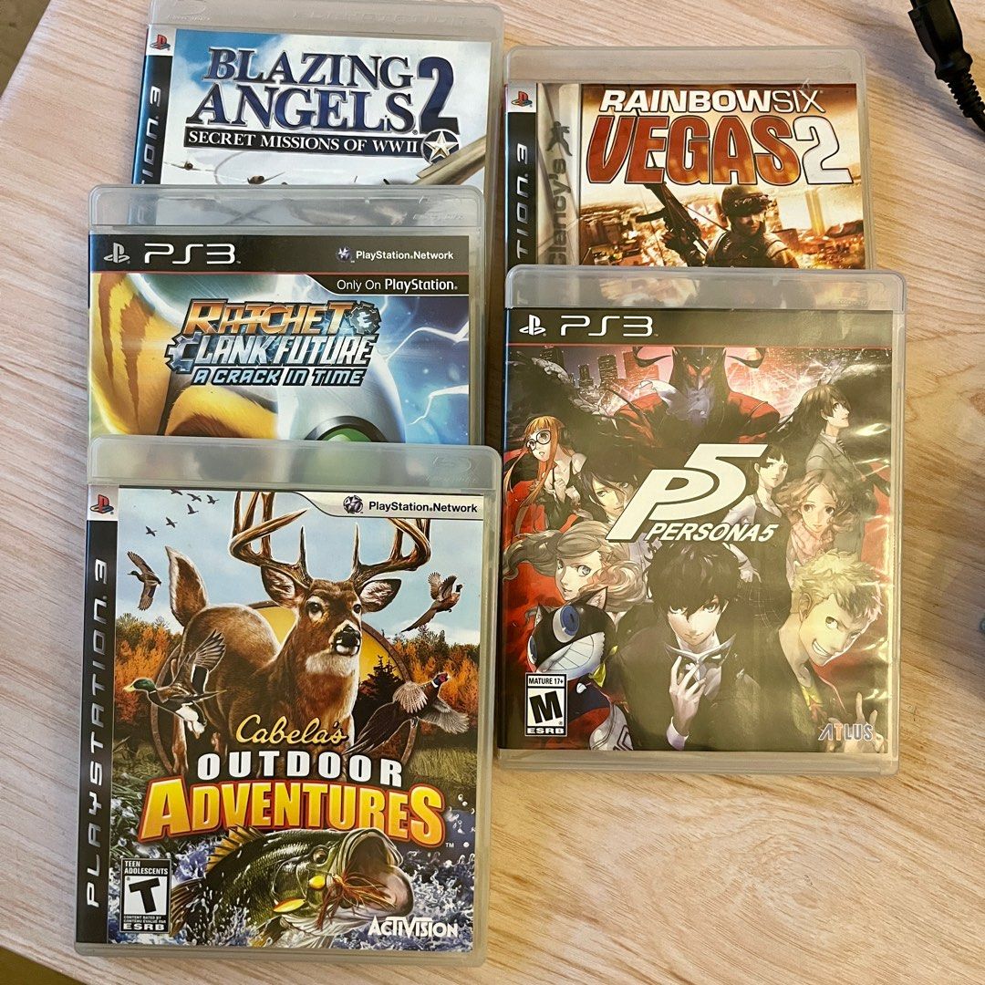 Sony PlayStation3 PS3 128GB with PS3 games, controllers, hdmi, and ...