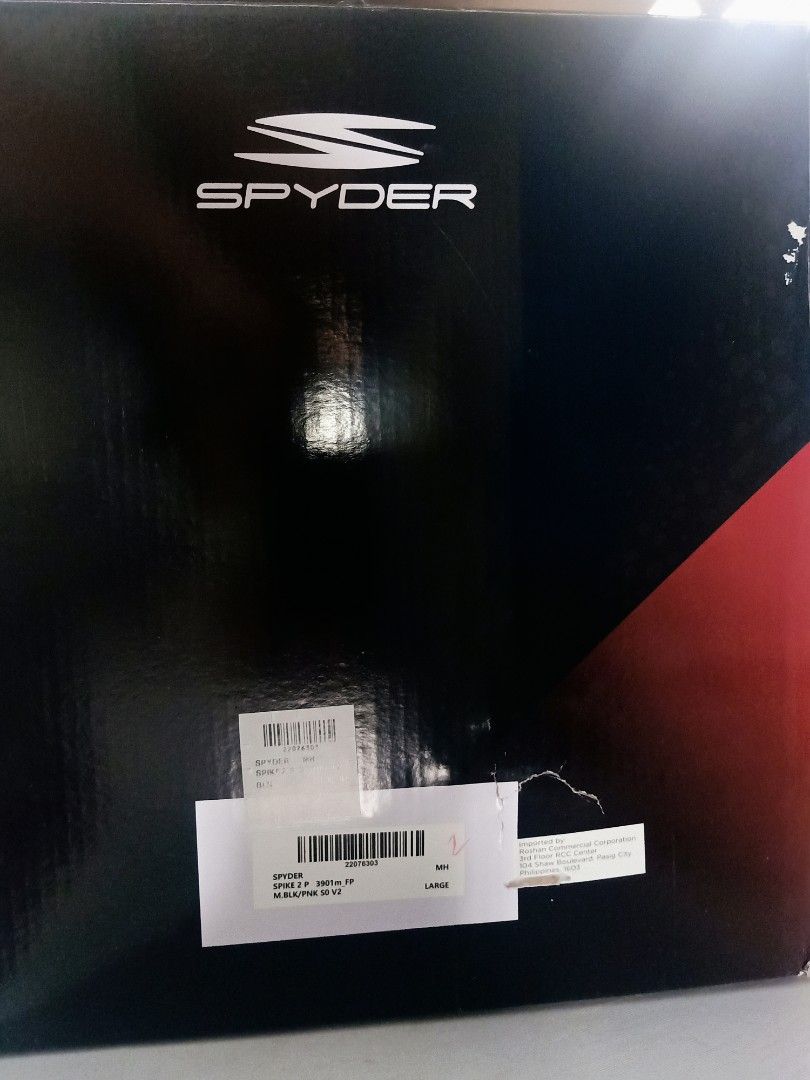 Spyder Full Face Helmet Spike 2 LARGE, Motorbikes, Motorbike Parts ...