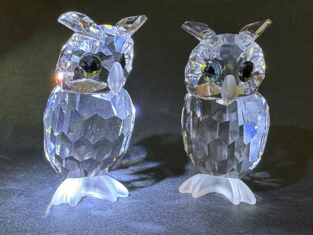 Swarovski crystal owls, Hobbies & Toys, Memorabilia & Collectibles ...