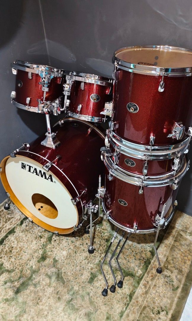 TAMA Silverstar All-Birch 6-piece Shellpack drums drumset, Hobbies ...
