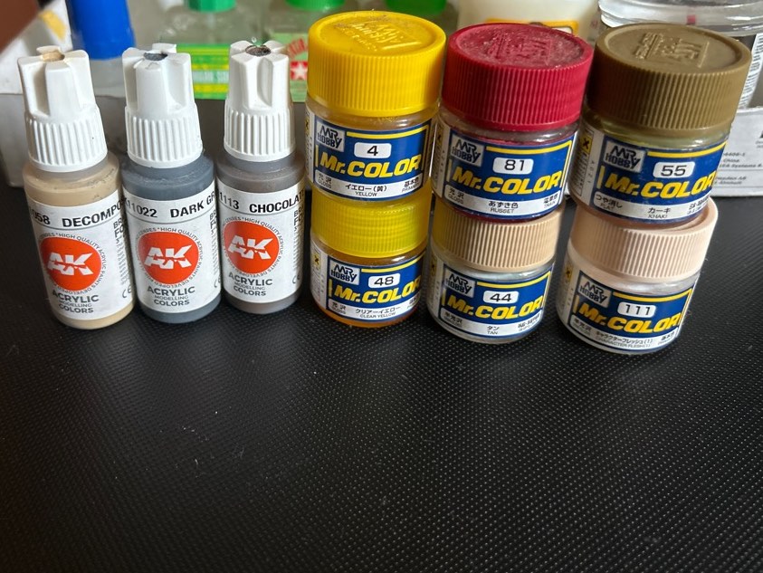 Tamiya/ Gaia/ Mr hobby paint & weathering tool/ Tamiya cement/ Decal ...