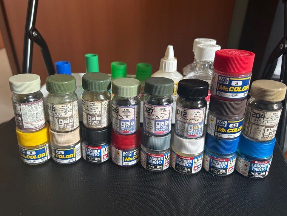 Tamiya/ Gaia/ Mr hobby paint & weathering tool/ Tamiya cement/ Decal ...