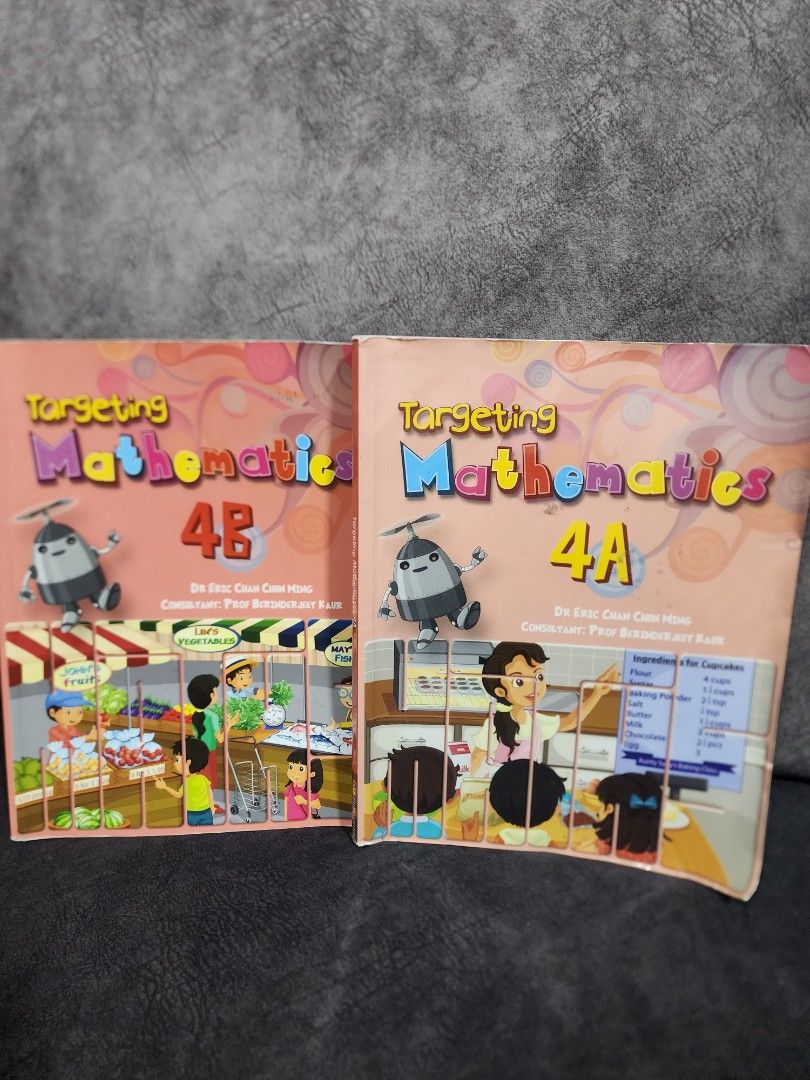 Targeting Mathematics textbook 4A and 4B, Hobbies & Toys, Books ...