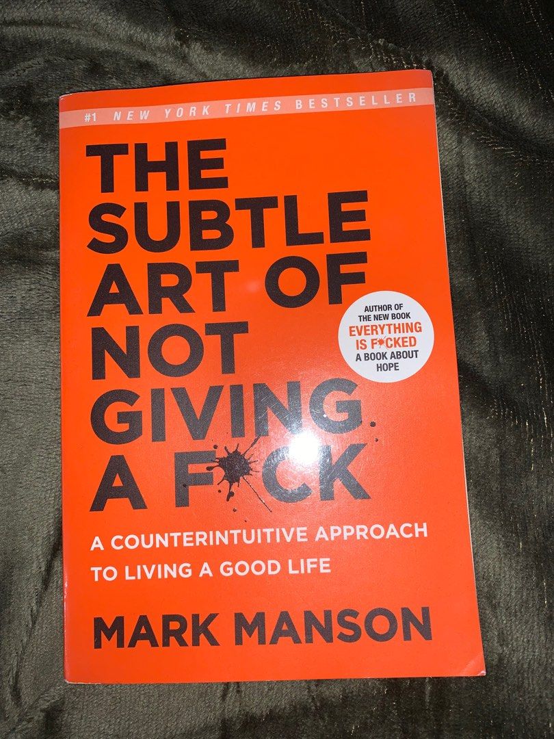 The Subtle Art of Not Giving a Fuck by Mark Manson, Hobbies & Toys ...