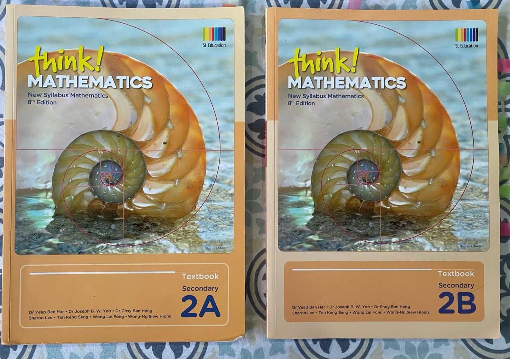 Think Mathematics Textbooks 2A and 2B, Hobbies & Toys, Books ...