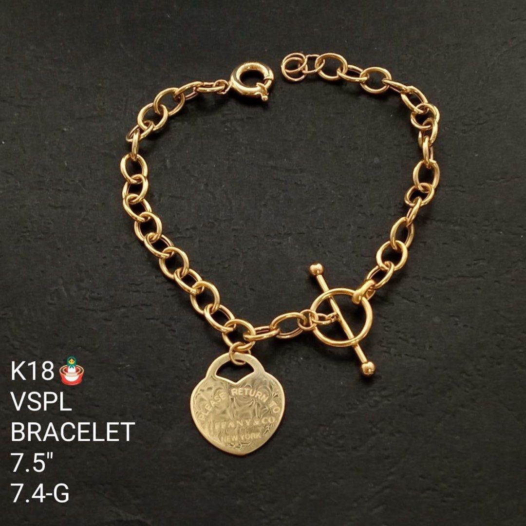 Tiffany & Co. NY Cable Link Chain Bracelet, Women's Fashion, Jewelry ...