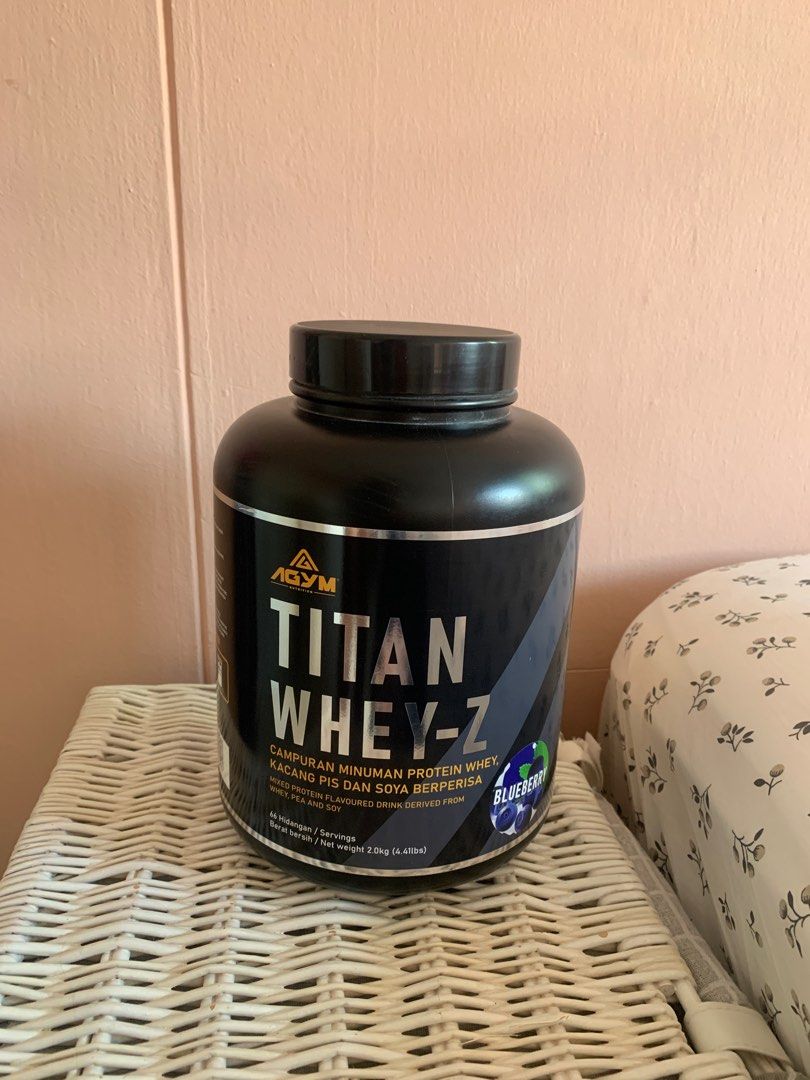 Titan Whey Protein Blueberry 2.0kg, Health & Nutrition, Health ...