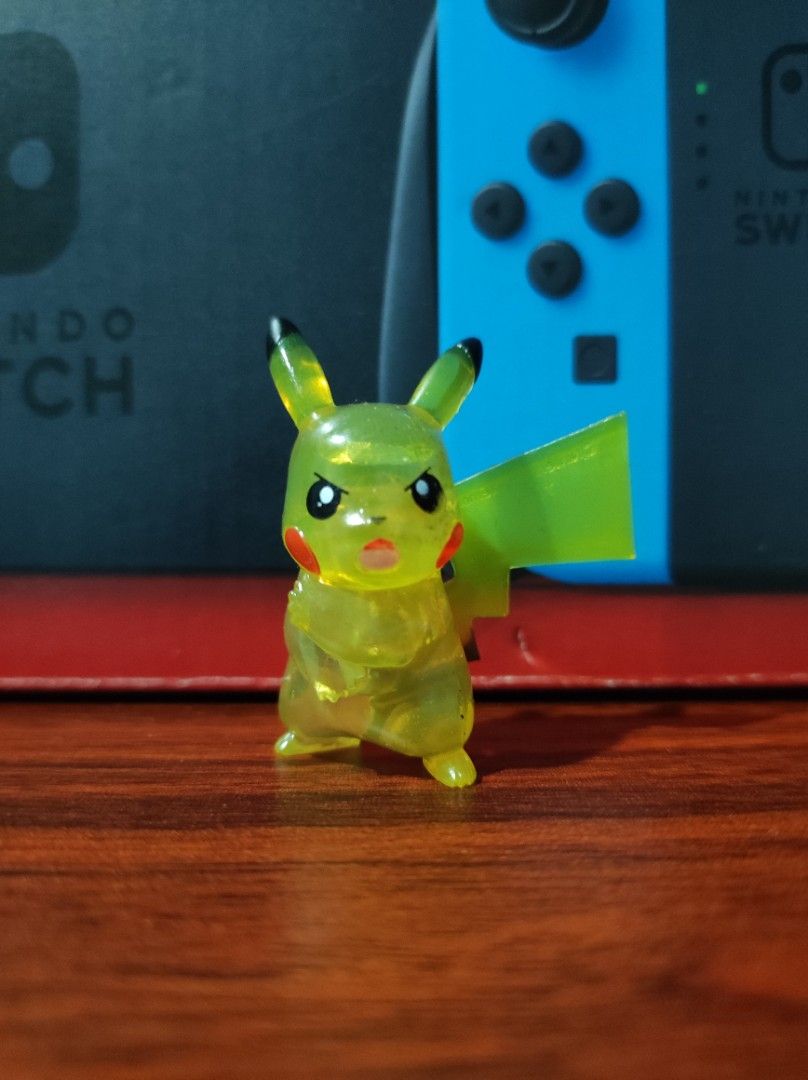 TOMY Pokemon Clear Figure - Pikachu (Z-Move Pose), Hobbies & Toys, Toys & Games on Carousell