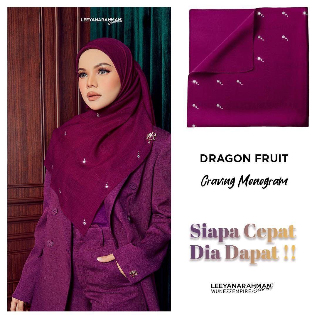 Tudung LeeyanaRahman New Monogram, Women's Fashion, Muslimah Fashion ...