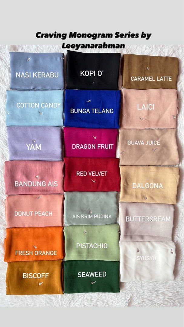Tudung LeeyanaRahman New Monogram, Women's Fashion, Muslimah Fashion ...