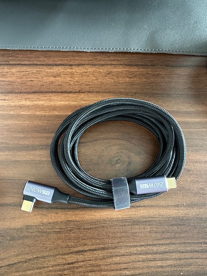Type C 2 meters cable with 1 side L shaped, Mobile Phones & Gadgets ...