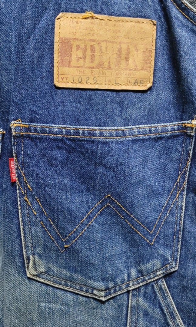 VINTAGE 80s EDWIN SELVADGE OVERALLS, Men's Fashion, Activewear on Carousell