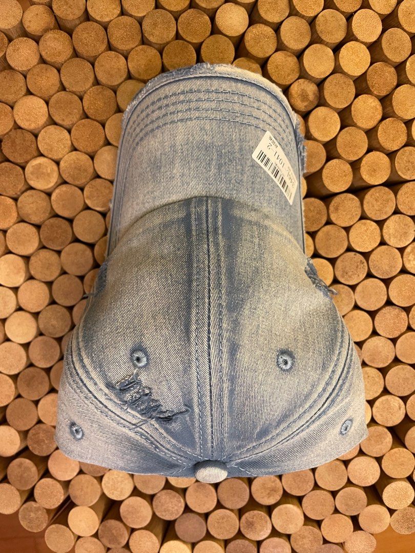 Vintage Distressed Ripped Cap (Blue), Men's Fashion, Watches ...