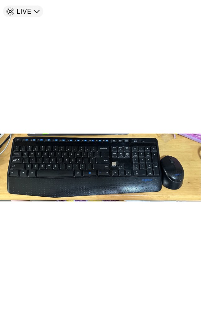 Wireless keyboard and mouse set logitech k345, Computers & Tech, Parts ...
