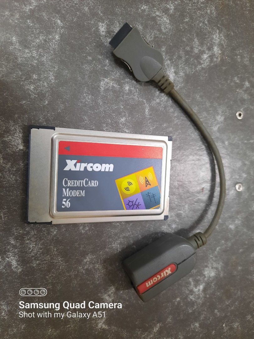 Xircom credit card modem 56, Computers & Tech, Parts & Accessories ...