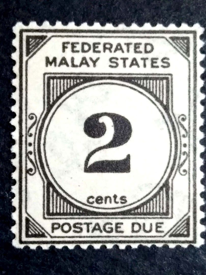[1825] Federated Malay States 1924-1926 Postage Due 2c - 1v MLH Stamp ...