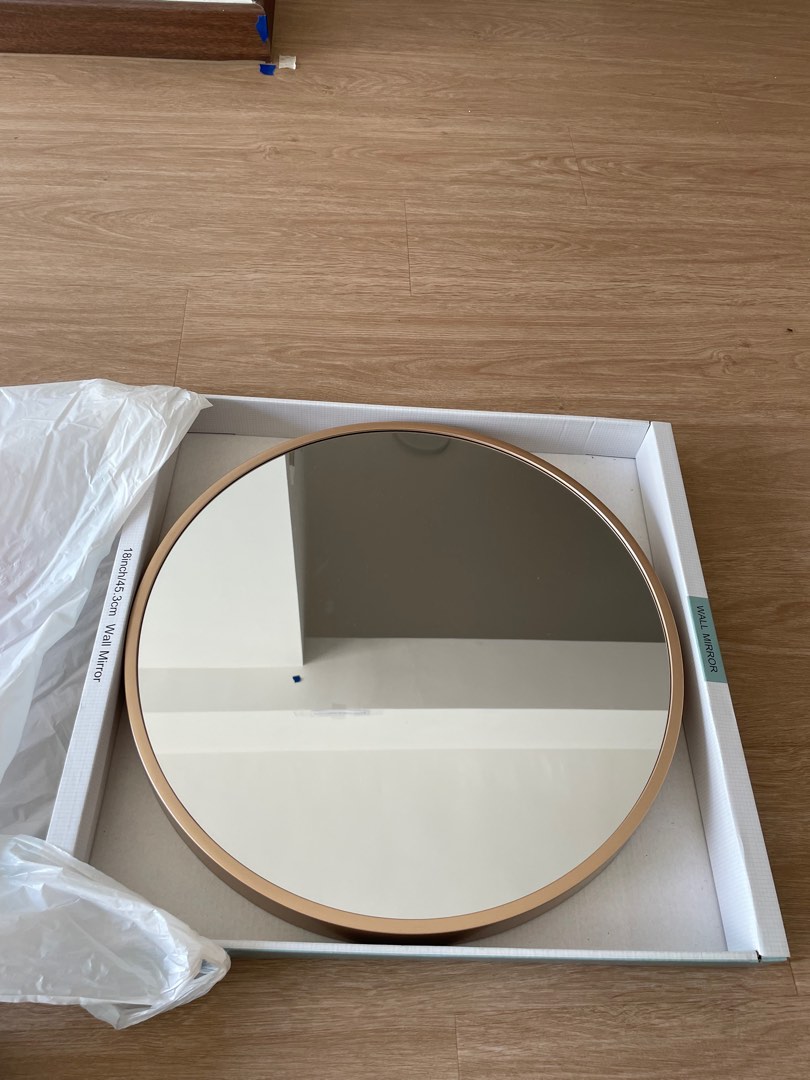 18 Inch Round mirror, Furniture & Home Living, Home Decor, Mirrors on ...