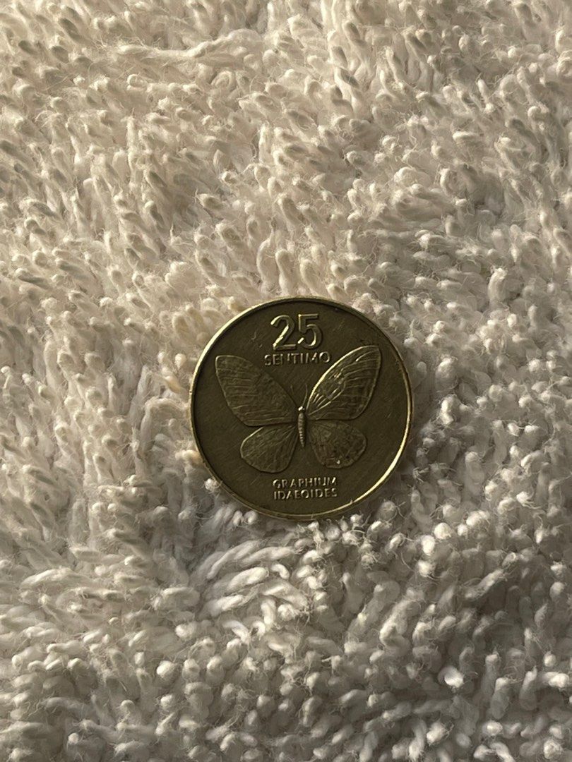 25 sentimo 1994 Philippine coin, Hobbies & Toys, Memorabilia & Collectibles, Currency on Carousell