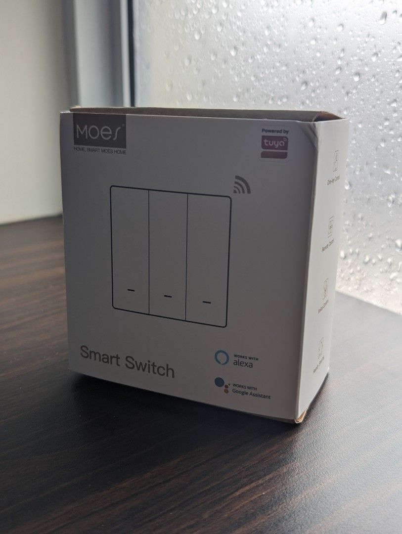 Moes Tuya 2-gang Zigbee Light Switch, TV & Home Appliances, Electrical ...