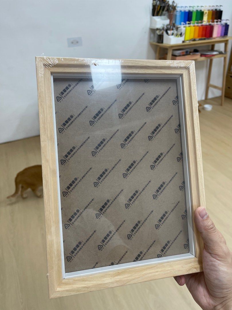 木相框 相架 畫框 畫架 wooden frame B5 size painting photo art artwork 水彩 watercolor, 興趣及遊戲, 手作＆自家設計, 工藝用品 ...
