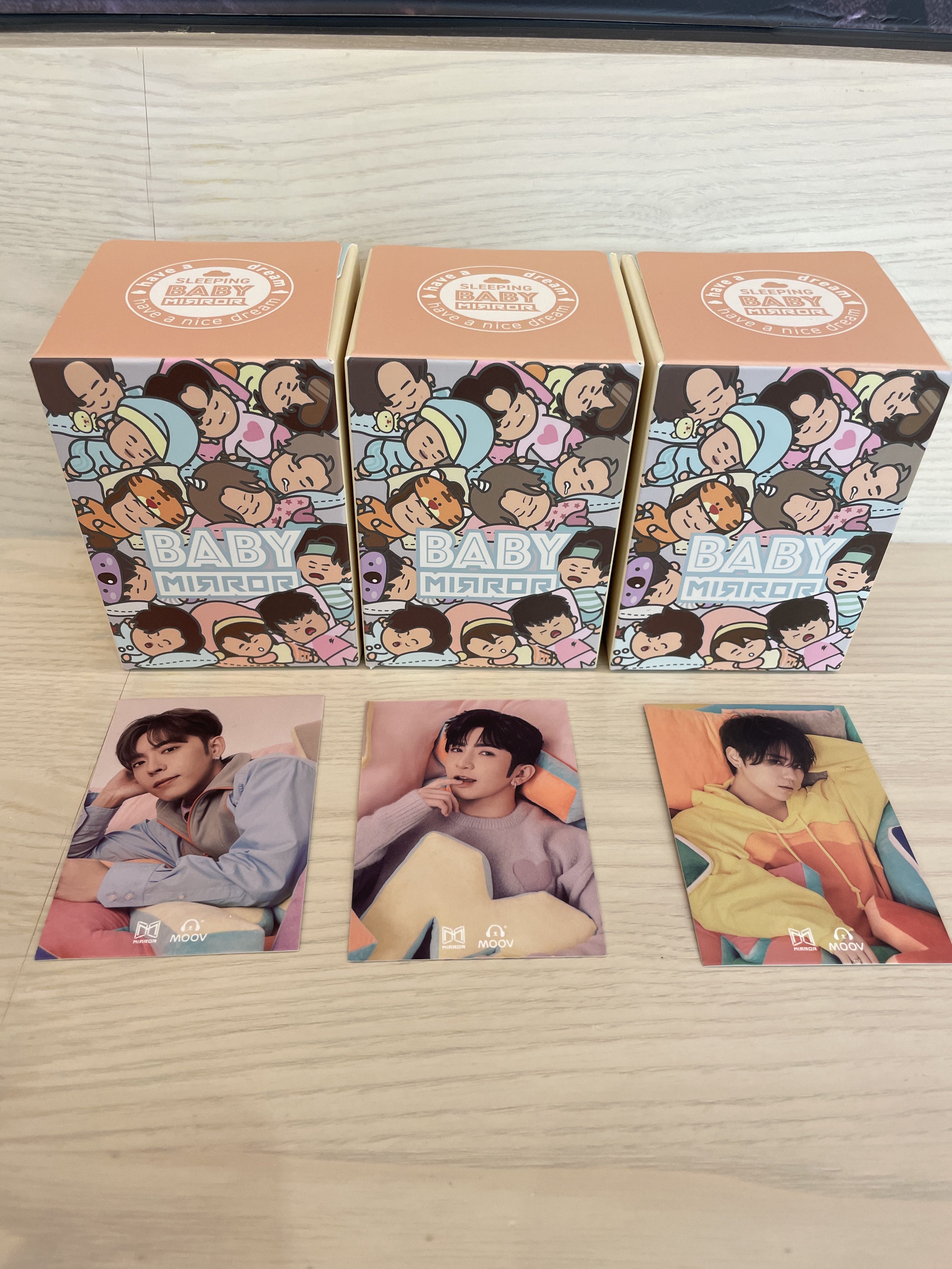 放 Sleeping Baby Mirror 盲盒 Anson Lo / Edan /KT / Jer / Stanley, 興趣及遊戲, 收藏品及紀念品, 明星周邊 - Carousell
