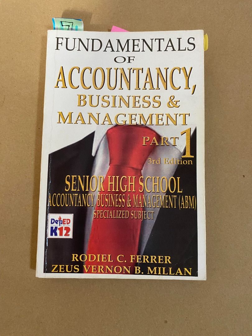 ABM/ACCOUNTING BOOKS SET! (FERRER & MILLAN), Hobbies & Toys, Books ...