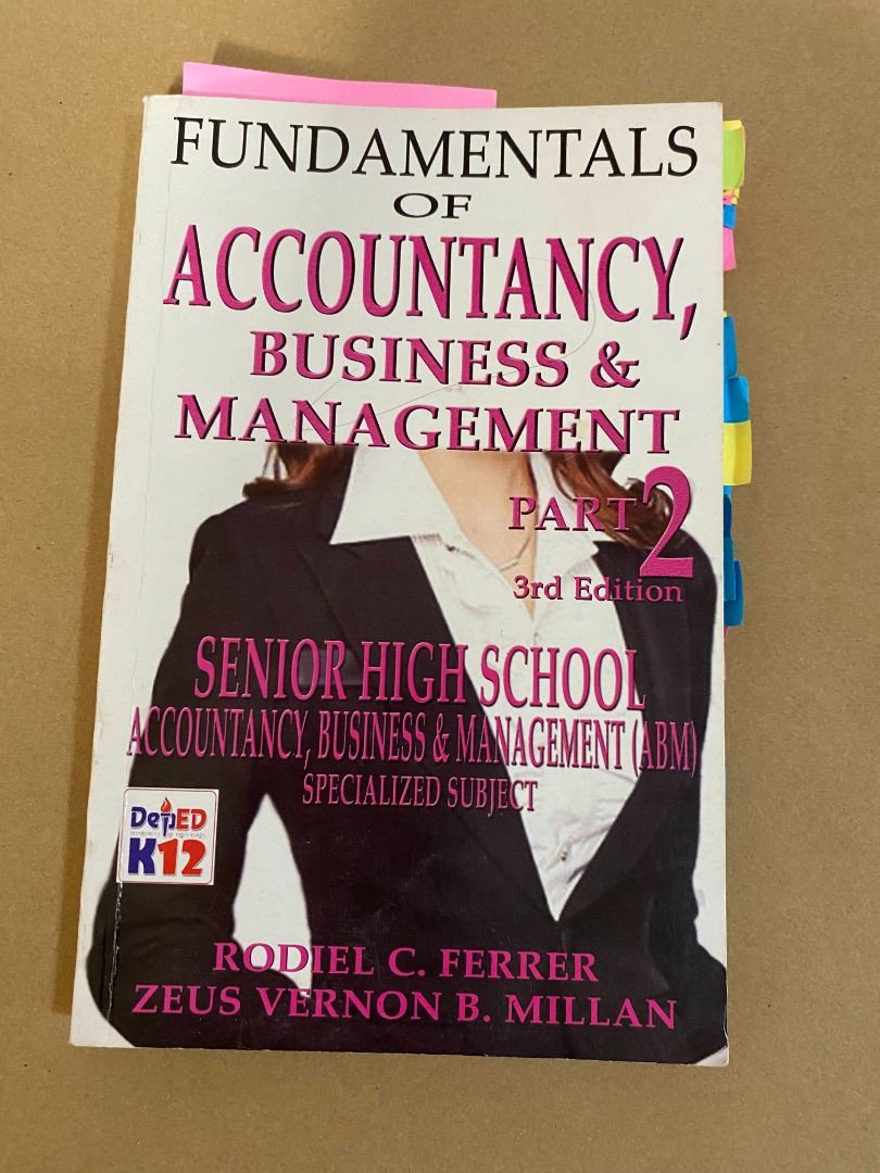 ABM/ACCOUNTING BOOKS SET! (FERRER & MILLAN), Hobbies & Toys, Books ...