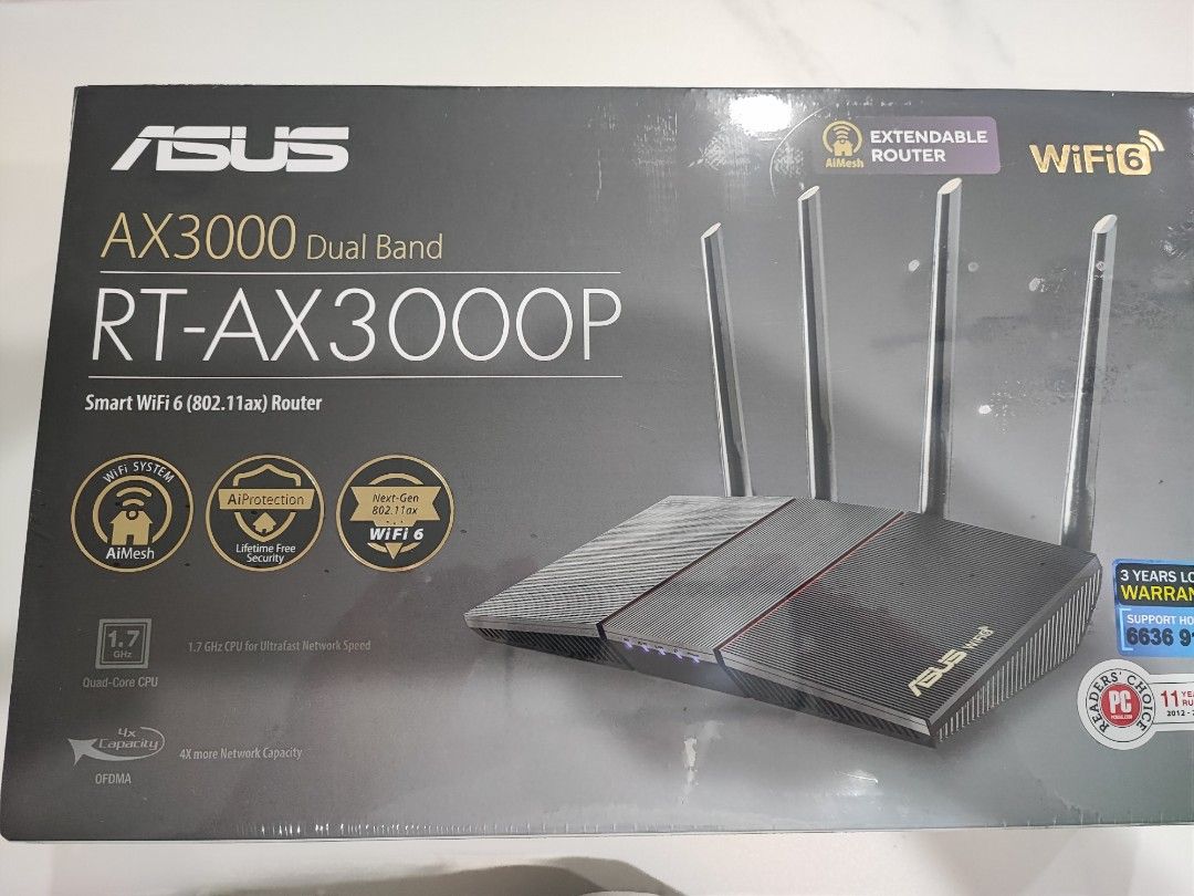 Asus AX3000 Router, Computers & Tech, Parts & Accessories, Networking ...