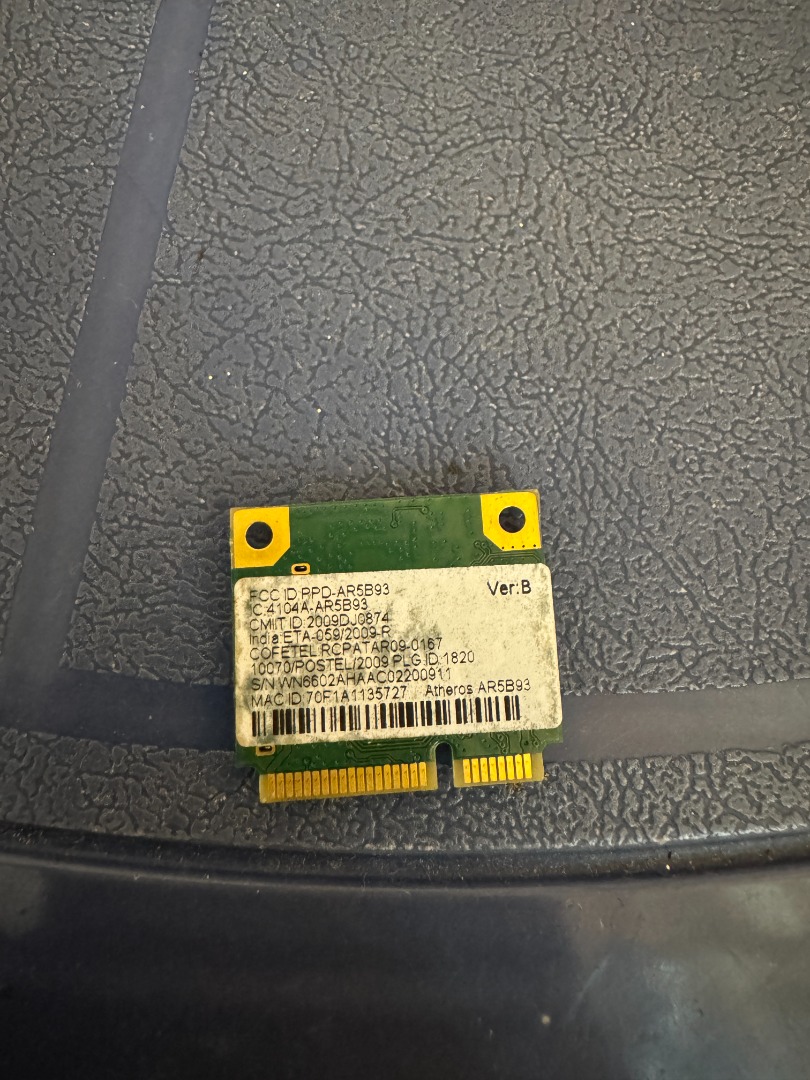 Atheros AR5B93 Half Height MINI PCI-E Wireless WiFi Card 300Mpbs 802 ...